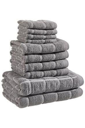 Esposa Frottierset, Anthrazit, Textil, 10-teilig, Badtextilien, Handtuch-Sets