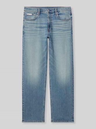 Calvin Klein Jeans Straight Fit Jeans aus reiner Baumwolle