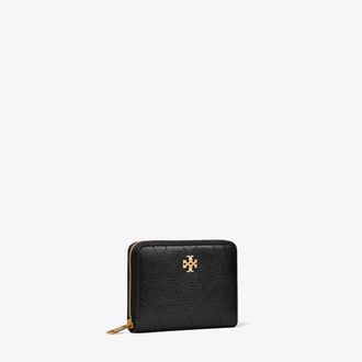 Tory Burch Damen Kleine gesteppte Charlie Geldb&ouml;rse mit umlaufendem Rei&szlig;verschluss