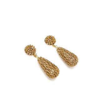 Au Printemps Paris Boucles doreilles pendantes &agrave; strass