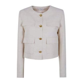 P.A.R.O.S.H. P.a.r.o.s.h., Femme, Vestes, Beige, Taille: 36 FR Raisa Jacket