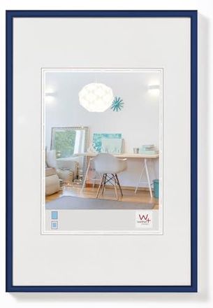 Walther Design Bilderrahmen New Lifestyle Kunststoffrahmen 15x20 cm blau, Doppelpack, KV520LD