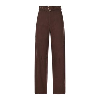 Pinko Pinko, Femme, Pantalons, Brun, Taille: 34 FR Pantalon Droit