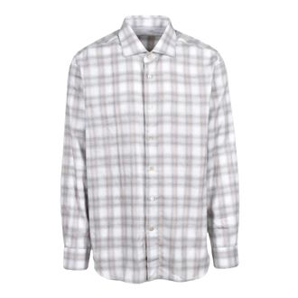 Eleventy Chemise en flanelle - Homme - Chemises - Gris - Taille: M
