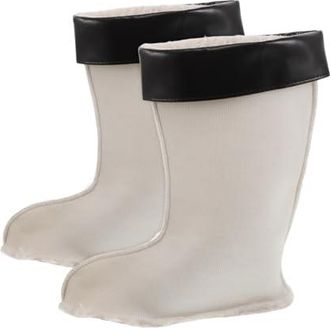 Beaupretty WRITWAA 2 Pi&egrave;ces Doublure Int&eacute;rieure Amovible pour Pluie Homme et Femme Semelles &Eacute;paisses Peluche Douce Chaussettes Isolantes Confortables pour Hiver 