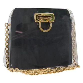 Ferragamo Sac bandouli&egrave;re en plastique Pre-owned - Femme - Pre-owned - Noir - Taille: ONE Size