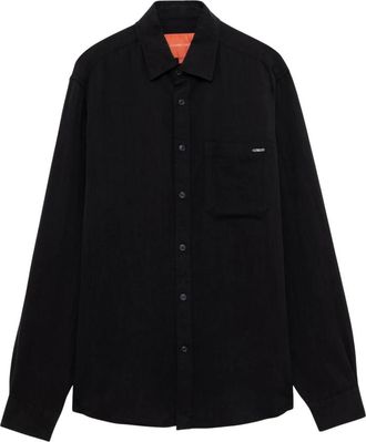 Gianni Lupo Homme, Chemises, Noir, Taille: M Camicia colletto Gl7842S