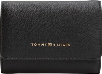 Tommy Hilfiger Damen Geldb&ouml;rse Logotape Trifold Klein, Schwarz (Black), Einheitsgr&ouml;&szlig;e