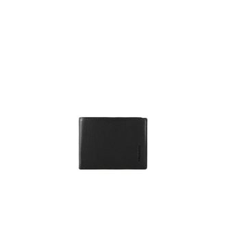 Piquadro Homme, Accessoires, Noir, Taille: ONE Size Portefeuille noir et porte-cartes - &Eacute;l&eacute;gant