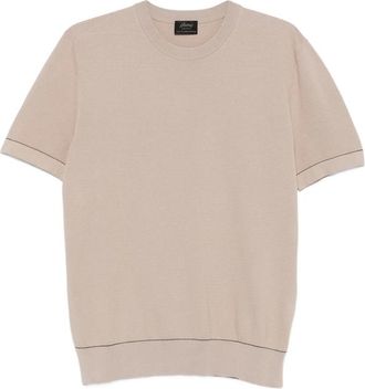 Brioni Contrast-trim T-shirt