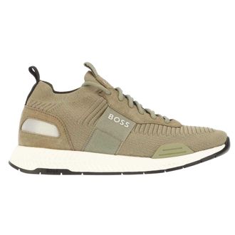 HUGO BOSS Logo Sneaker f&uuml;r Herren, Jerseyware (Gr&uuml;n)
