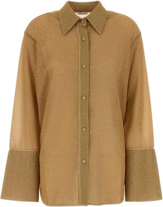 Os&eacute;ree Femme, Blouses et Chemises, Jaune, Taille: 38/40 FR Lumi&egrave;re Sleeves Shirt