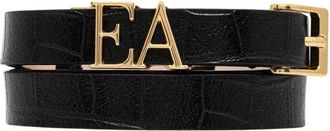 Emporio Armani Femme, Accessoires, Noir, Taille: 85 CM Ceinture en cuir