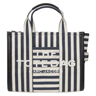 Marc Jacobs Femme, Sacs, Bleu, Taille: ONE Size The Stripe Canvas Tote Bag