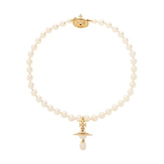 Vivienne Westwood Femme, Accessoires, Jaune, Taille: ONE Size Choker avec charme