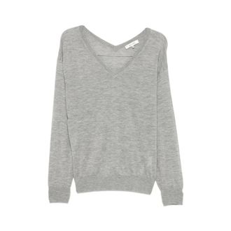 Frame Denim Kaschmir-Pullover mit V-Ausschnitt - - Knitwear - Damen - Grau - XS