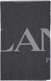 Lanvin Femme, Accessoires, Gris, Taille: ONE Size Luxury Silk Scarf