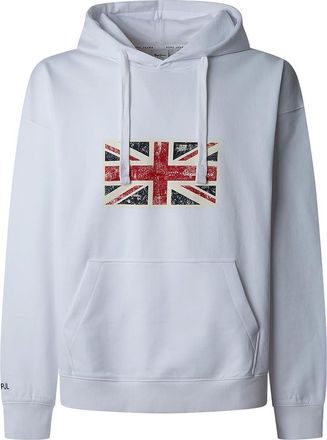 Pepe Jeans London Herren Union Hoodie Sweatshirt, Weiß (Weiß), L