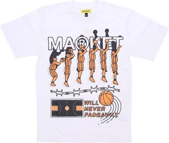 Market Schwarzes Herren Jump Shot Tee - - Tops - Herren - Wei&szlig; - S