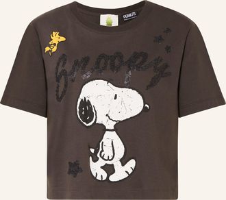 Frog Box Frogbox T-Shirt Mit Pailletten braun
