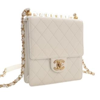 Chanel Pre-owned Quilted Lambskin Mini Crossbody - - Pre-owned - Damen - Wei&szlig; - ONE SIZE