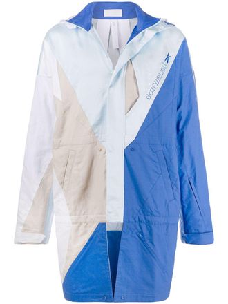 Reebok Regenmantel in Colour-Block-Optik - Blau