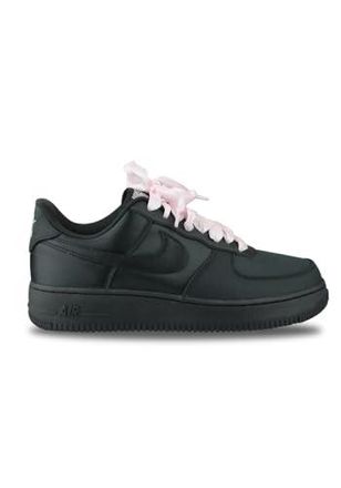 Nike Femme WMNS AIR Force 1 07 LV8 Sneaker, Black Black Pink Ice, 39 EU