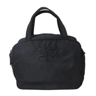 Prada Sac &agrave; main vintage en nylon Pre-owned - Femme - Pre-owned - Noir - Taille: ONE Size
