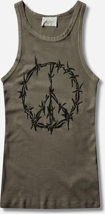 Aries Women s Barbed Peace Lightweight Vest Olive