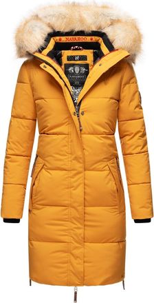Navahoo Warmer Damen Winter Stepp Mantel Winterjacke Parka B803 [B803-Halin-Gelb-Gr.XL]