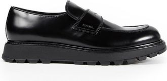 Prada Brushed leather loafers