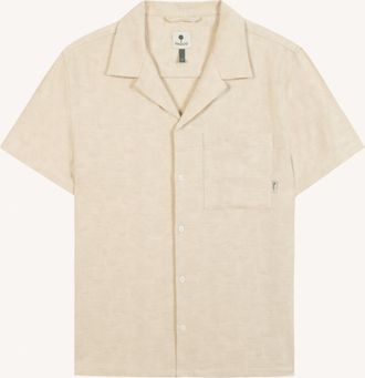 Faguo Chemise manches courtes &eacute;cru viscose - PAIOLIVE
