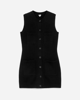 Arket &Auml;rmelloses Strickkleid -Schwarz