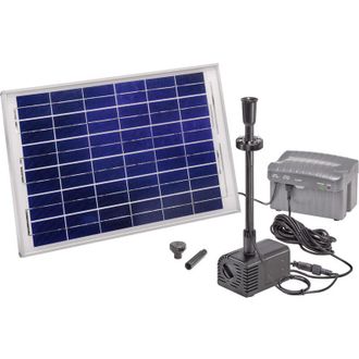 Esotec Esotec 101780 Siena Plus Solar-Pumpenset mit Beleuchtung, mit Akkuspeicher