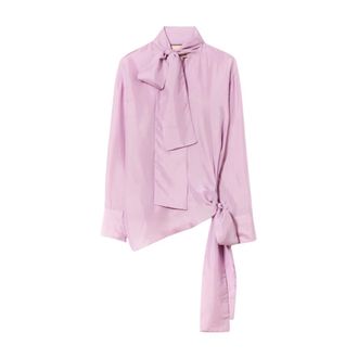 Plan C Wisteria Shirt mit Schal - - Blouses & Shirts - Damen - Rosa - M