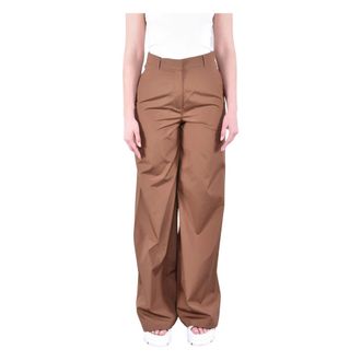 Max Mara Femme, Pantalons, Beige, Taille: 38 FR Pantalone Straight Leg