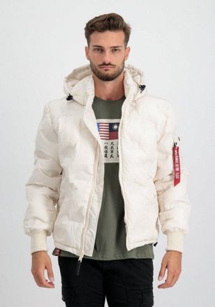 Alpha Industries Winterjacke Hooded Logo Puffer