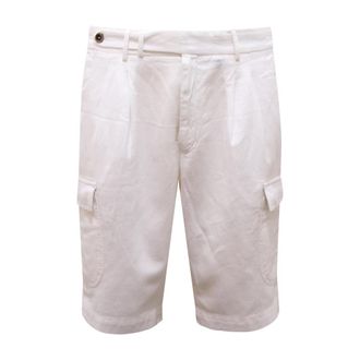 PT01 O6318 Bermuda Stretch Baumwollshorts - - Shorts - Herren - Wei&szlig; - M