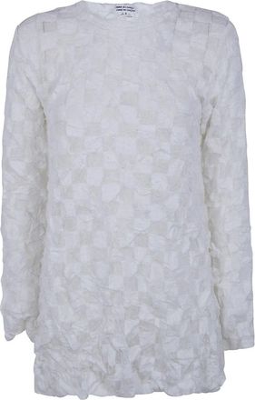 Comme Des Gar&ccedil;ons Femme, Pulls, Blanc, Taille: 42 FR Long Sleeves Aform T-Shirt