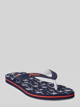 Polo Ralph Lauren Flip Flops mit Allover-Muster-Sohle