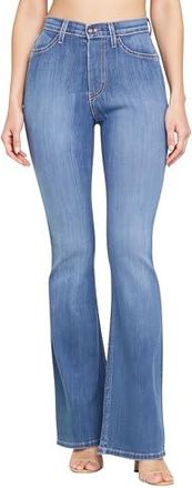 Fengbay Jean &eacute;vas&eacute; pour femme - Taille haute - Stretch - Bootcut - Tendance - Avec 4 poches, bleu clair, XL