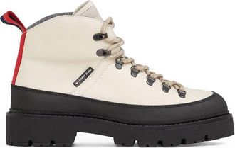 Tommy Jeans Herren Wanderstiefel aus Leder