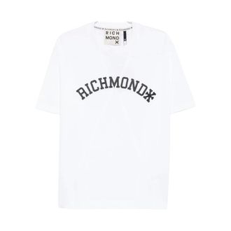 John Richmond Homme, Tops, Blanc, Taille: XL Richmond T-Shirt