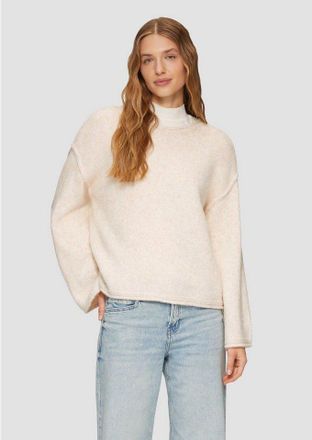 s.Oliver Strickpullover Casual (1-tlg) weite &Auml;rmel, U-Boot-Ausschnitt, Relaxed Fit