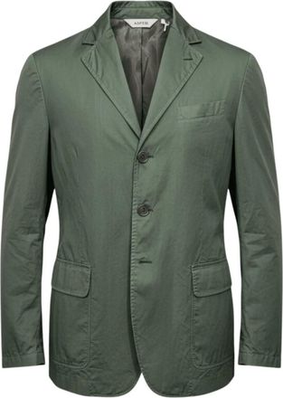 Aspesi Homme, Vestes, Vert, Taille: L Jacket Dillon Cotton