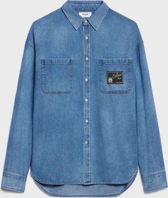 Celine Chemise Homme couleur Bleu