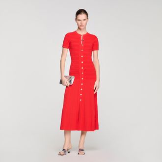 Sandro Langes Strickkleid