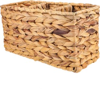 Cabilock Geflochtener Aufbewahrungskorb aus Natürlichem Gourd Grass Handgefertigter Mehrzweck Organizer für Bad Wohnzimmer Büro zur Aufbewahrung von Kosmetik S