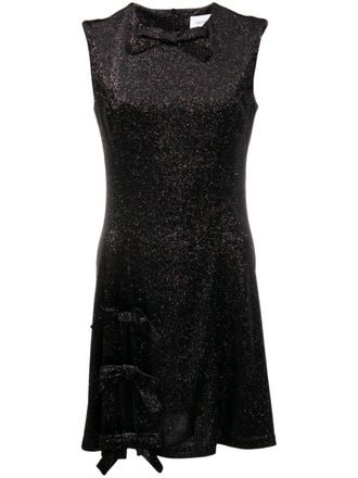 Viktor & Rolf robe courte &eacute;vas&eacute;e &agrave; d&eacute;tail de noeud - Noir