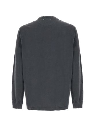 Golden Goose Vintage-Effect Logo T-Shirt - Anthracite